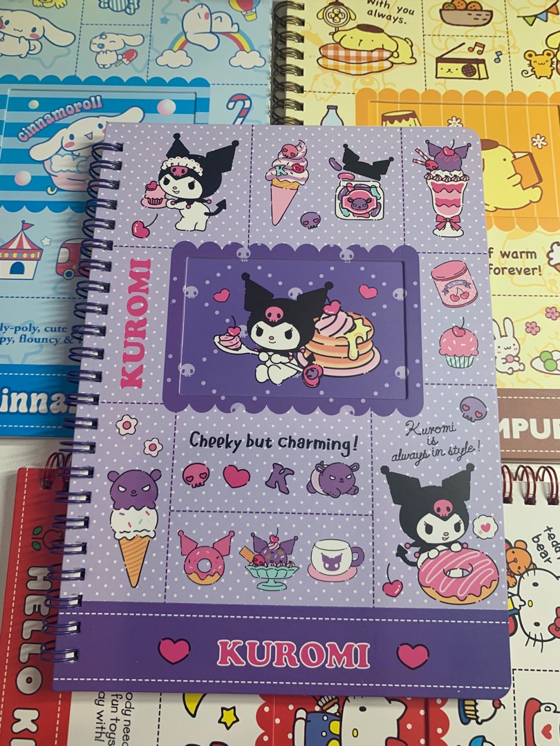 PURPLE KUROMI LINED NOTEBOOK KAWAII SANRIO, Hobbies & Toys, Stationery ...