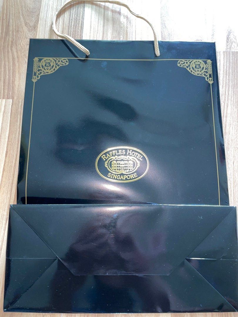 Raffles Hotel Paper Bag Carrier, Luxury, Accessories on Carousell