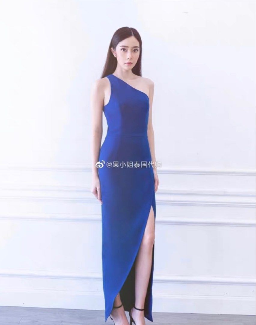 Royal blue toga dress, Women's Fashion, Dresses & Sets, Evening dresses ...