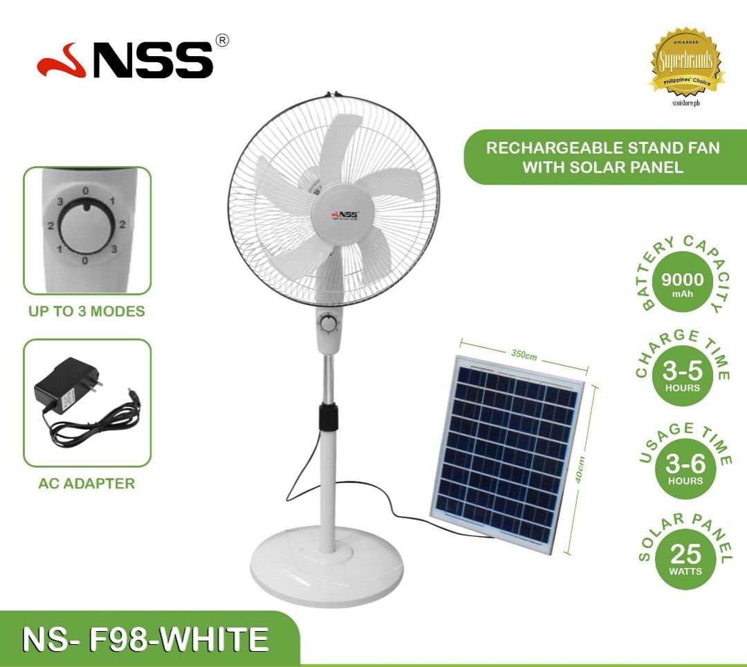 Sagot sa sobrang init at mahal na kuryente : Rechargeable Electric Fan ...