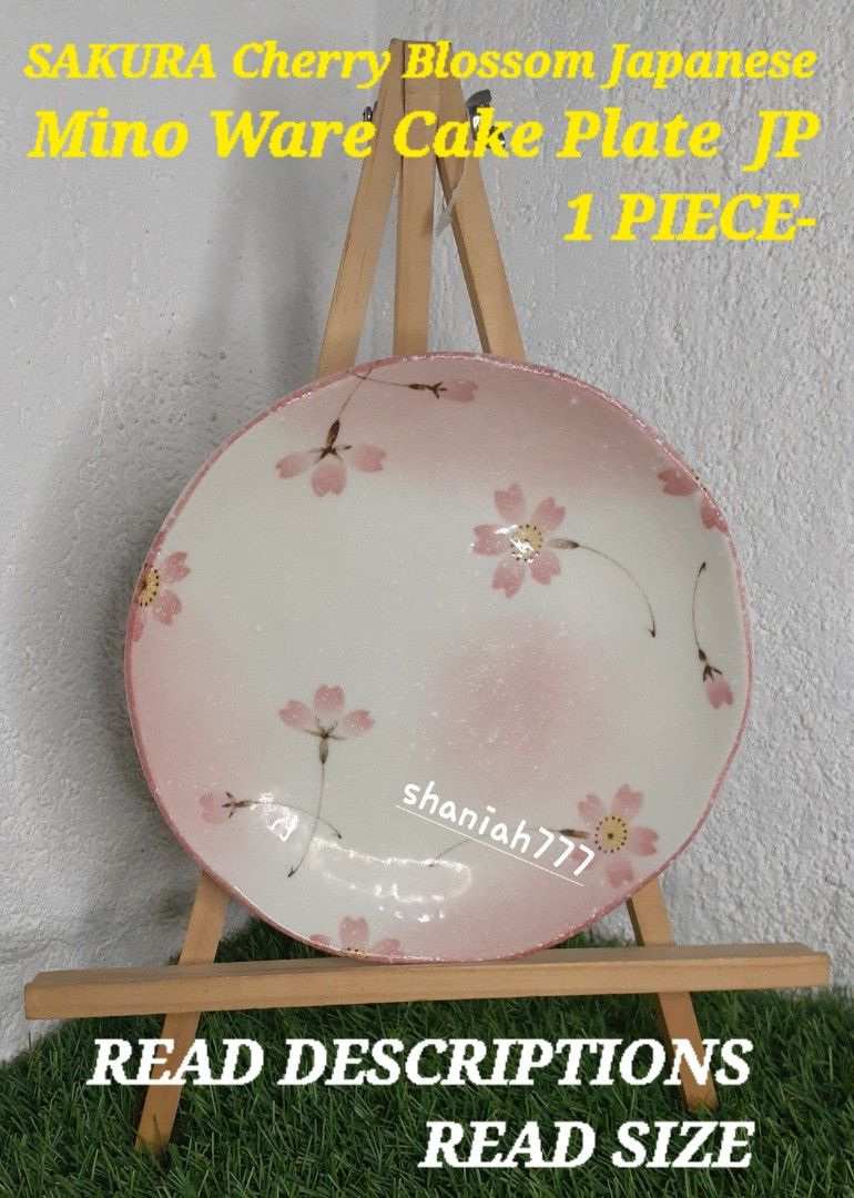 SAKURA Cherry Blossom Japanese Mino Ware Cake Plate 1 PIECE-JP ...
