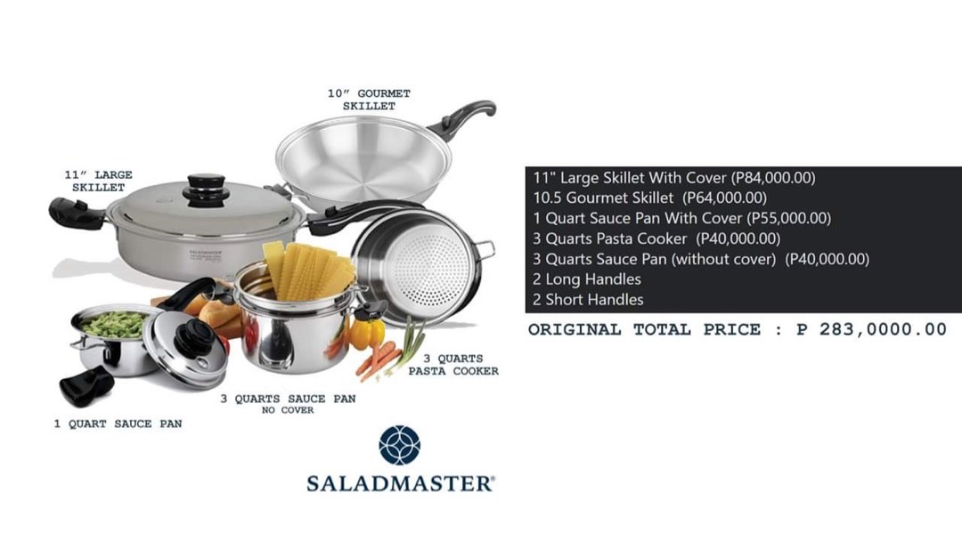 Saladmaster, Furniture & Home Living, Kitchenware & Tableware, Cookware ...