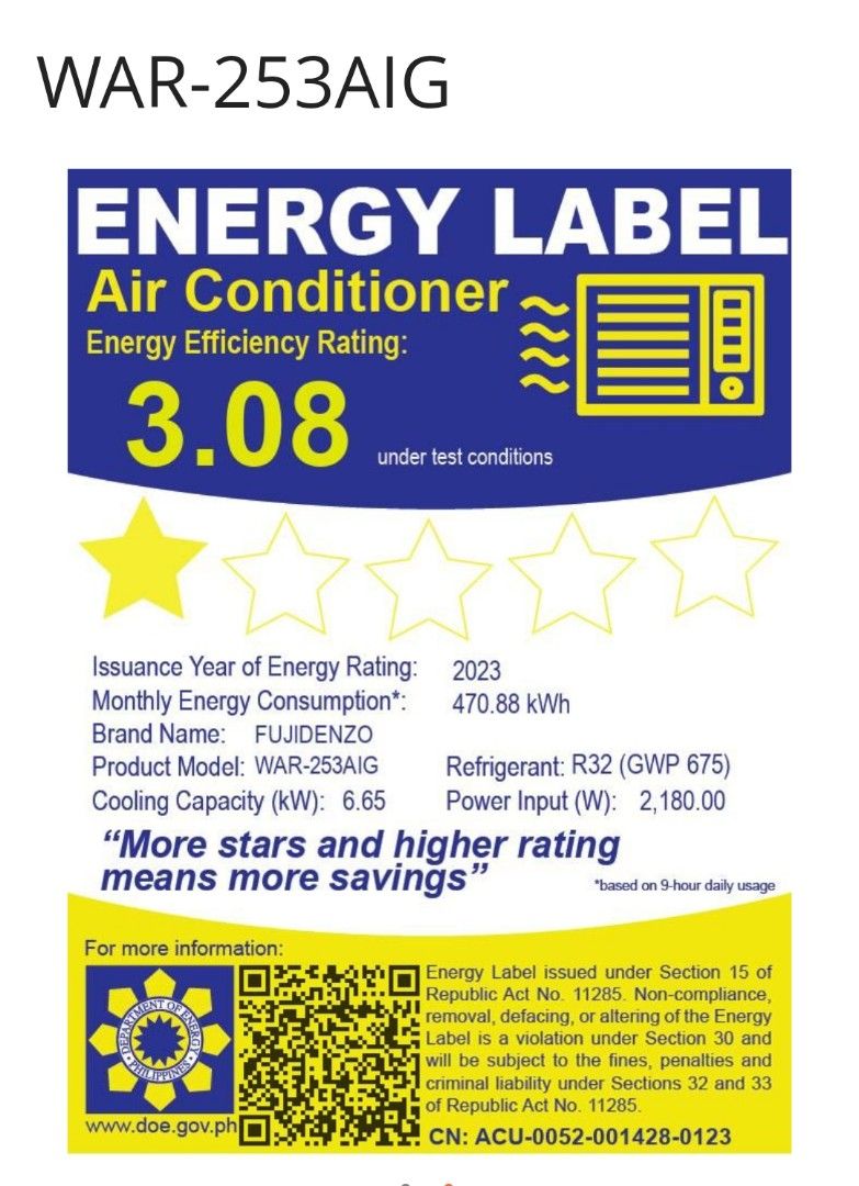 🔥SALE NEW FUJIDENZO 2.5HP INVERTER GRADE SERIES r32 refrigerant MODEL👉 ...