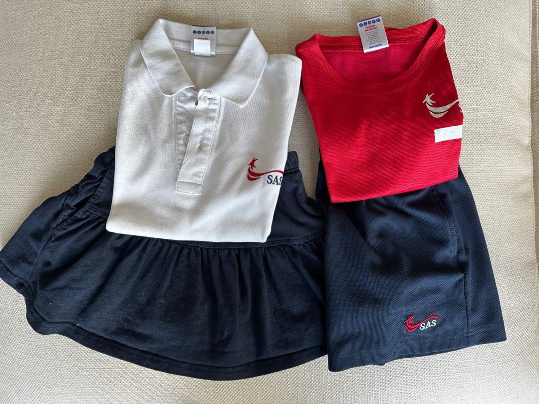 SAS girls uniform grade K to grade 4/5 8 sets, Babies & Kids, Babies ...