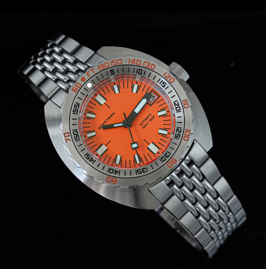 Seestern SUB300T Doxa Homage Seiko NH35A, Men's Fashion, Watches ...