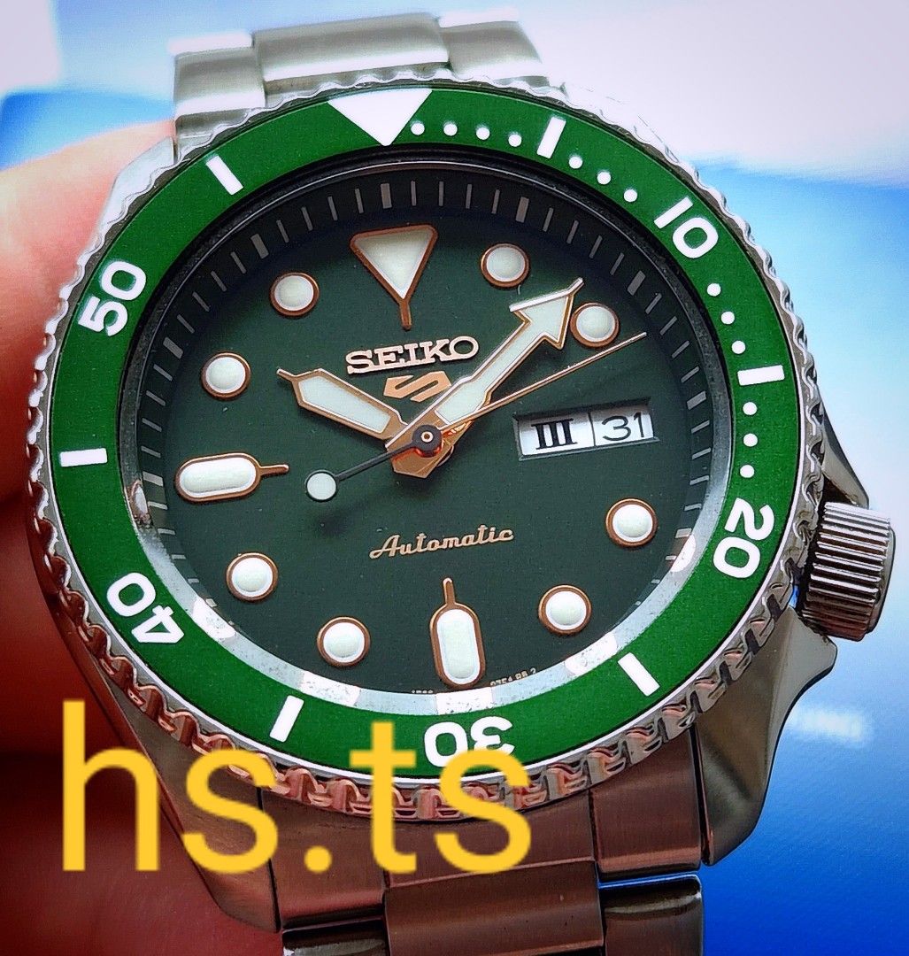 Seiko 5 Hulk Rose Gold 5KX Automatic Sports Watch, Men's Fashion ...