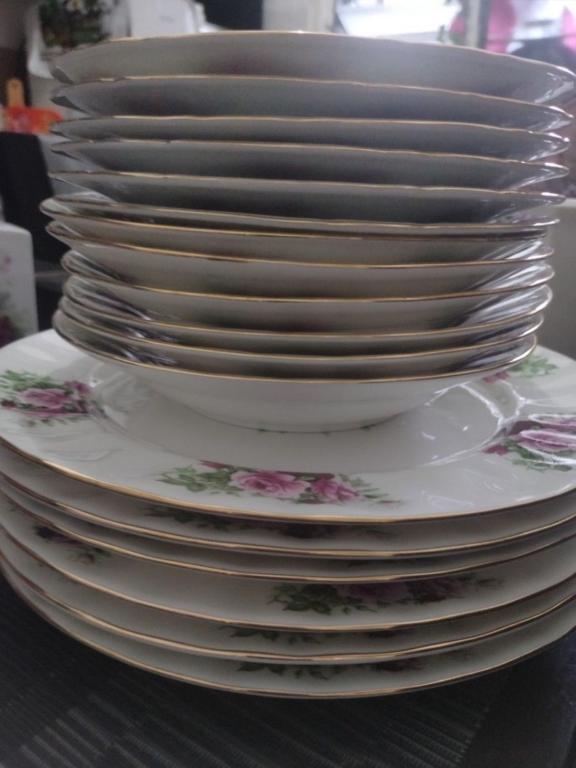 set pinggan vantage, Furniture & Home Living, Kitchenware & Tableware ...