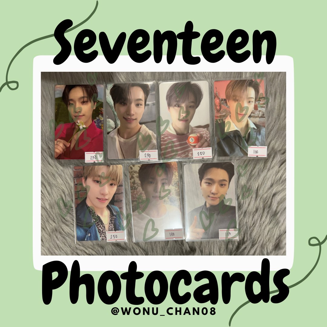 Seventeen Photocards, Hobbies & Toys, Memorabilia & Collectibles, K-Wave on Carousell