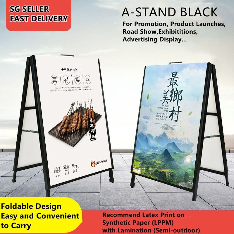 "SG Ready Stock" A Stand Poster Frame Advertising Billboard KT Board ...