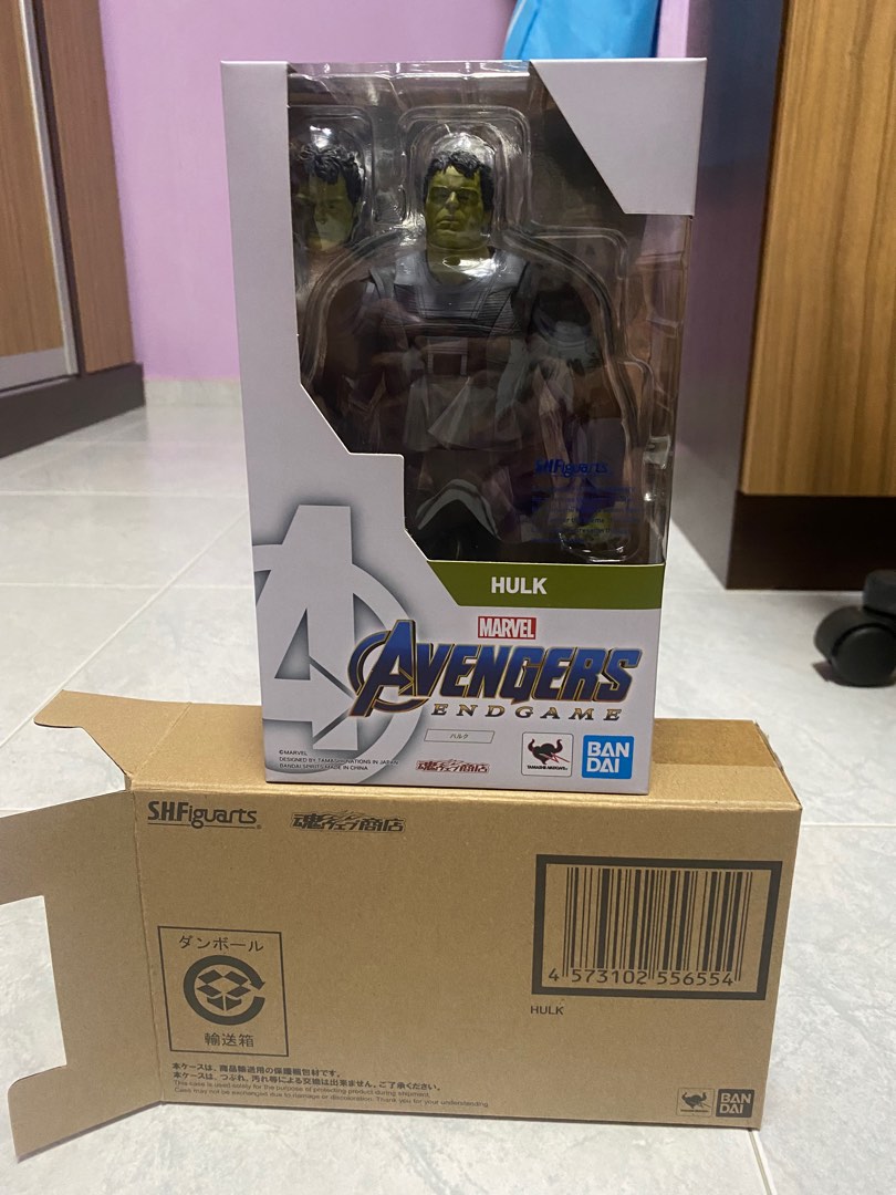 Shf sh figuarts Marvel Avengers End Game Hulk figure, Hobbies & Toys ...