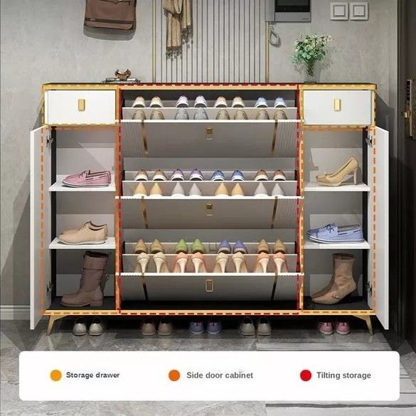 #SALEPASRAYA Shoe Racks Sideboard Cabinet White Color, Furniture & Home ...