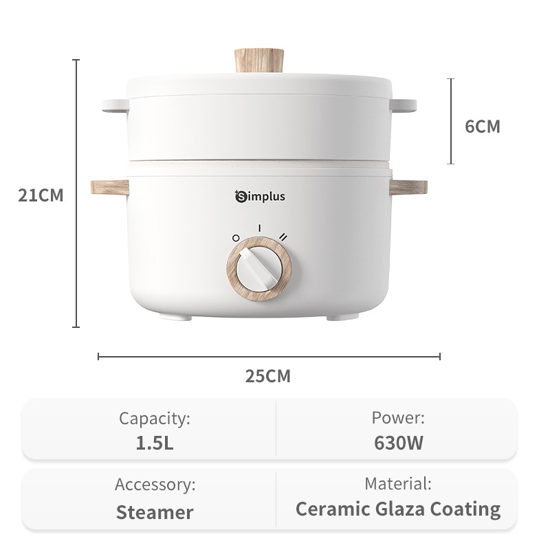 Simplus Electric Cooker With Steamer Multicooker, TV & Home Appliances ...