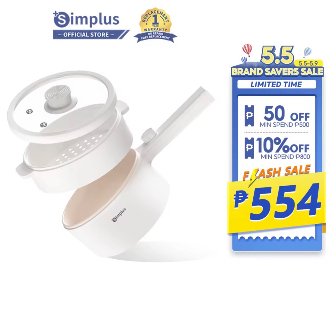 SIMPLUS Multifunctional Electric Cooker (Non-stick!), TV & Home ...