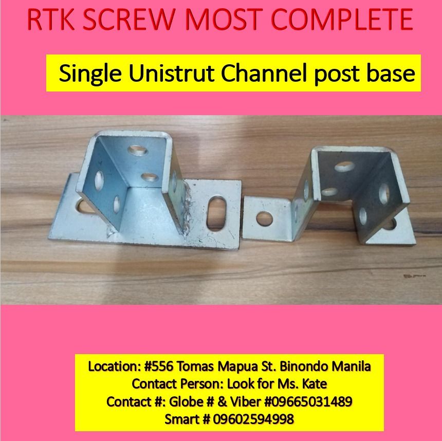 Single Unistrut Channel Post Base on Carousell