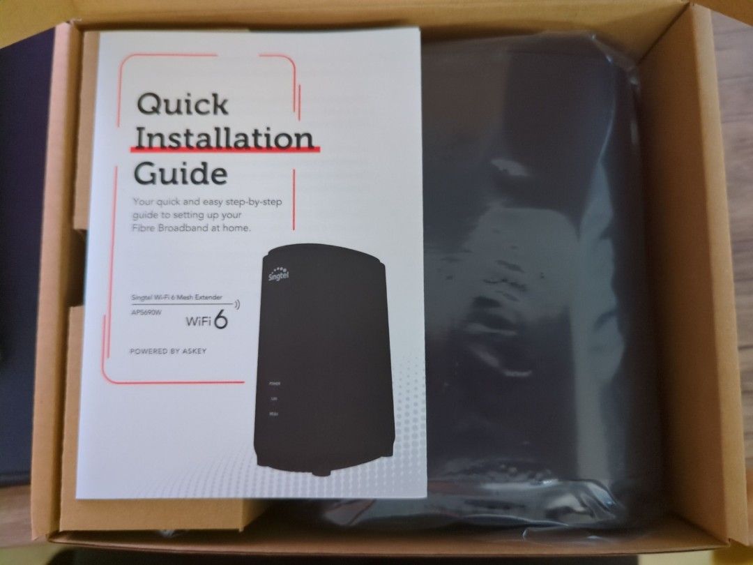 Singtel WiFi 6 Mesh Extender Askey AP5690W, Computers & Tech, Parts ...