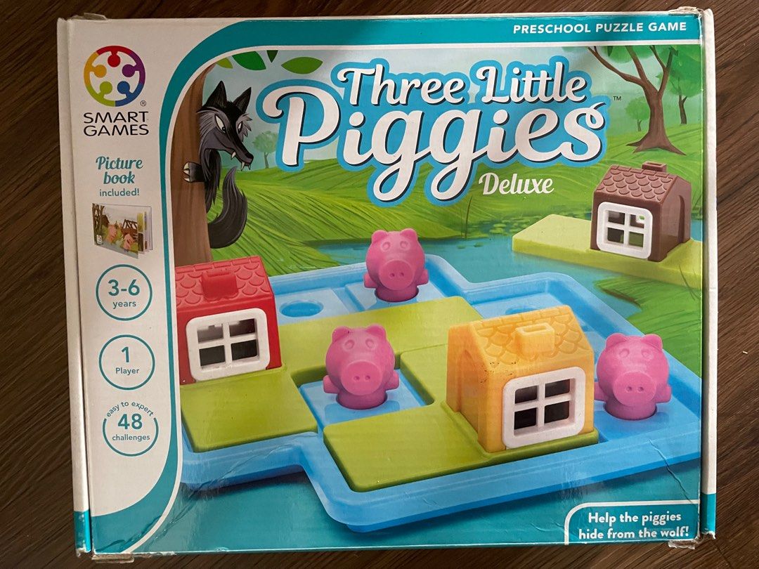 Smart games Three little piggies, Hobbies & Toys, Toys & Games on Carousell