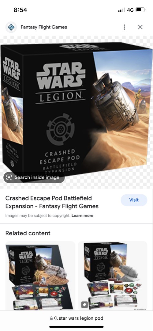 Star Wars Legion Escape Pod, Hobbies & Toys, Toys & Games on Carousell