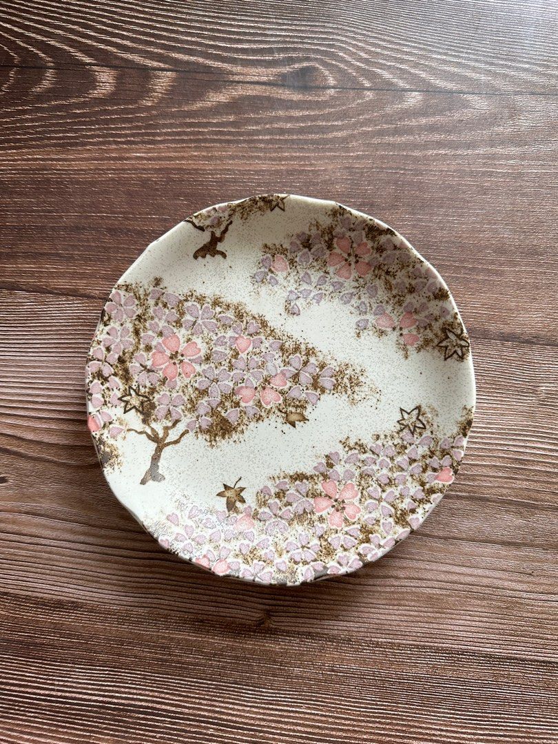 Stoneware Sakura plate, Furniture & Home Living, Kitchenware ...