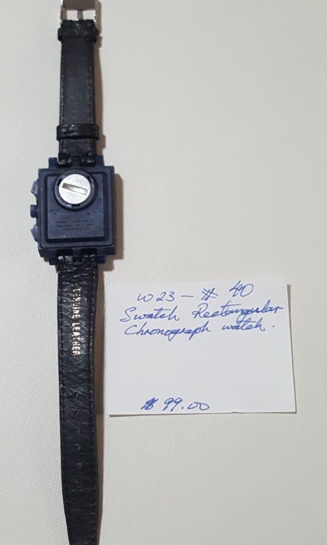 Swatch Rectangular Chronograph watch, Women's Fashion, Watches ...