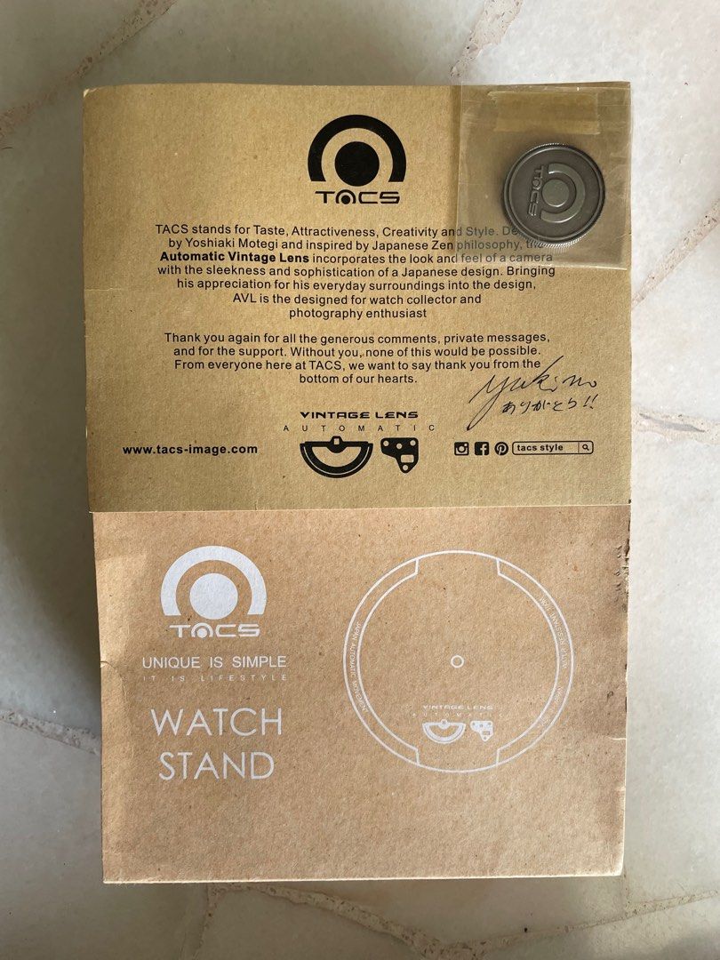 Tacs Limited Edition vintage lens watch (Full Set), Luxury, Watches on ...