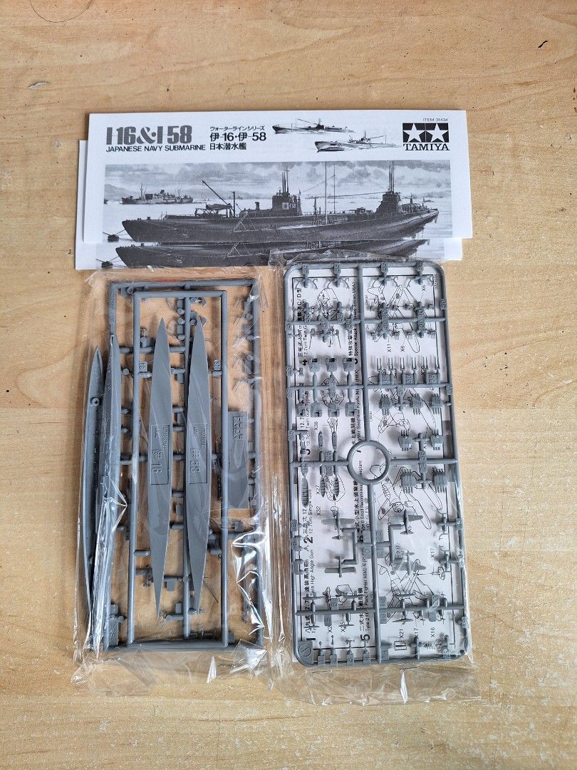 (TAMIYA) 1/700 IJN I-16/I-58 Submarines Model Kit, Hobbies & Toys, Toys ...