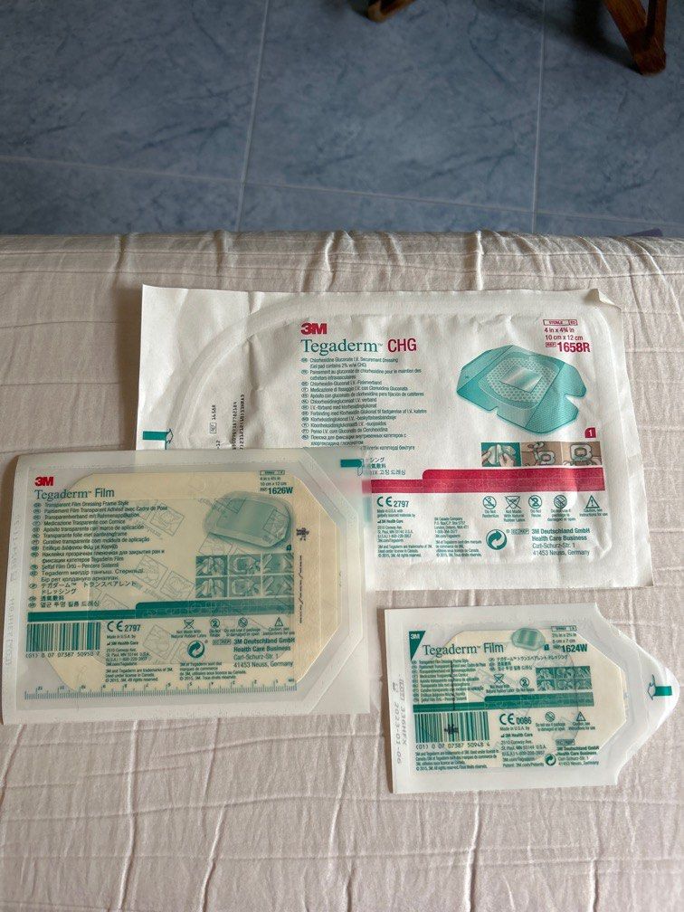 Tegaderm Film Dressings (1624W (sold), 1626W, 1658R), Health ...