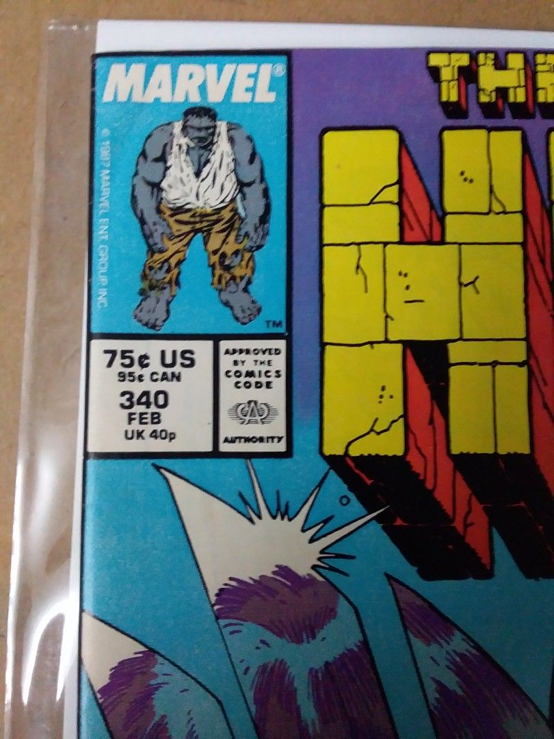 The Incredible Hulk 340, vs Wolverine, cover by Todd McFarlane, Hobbies ...