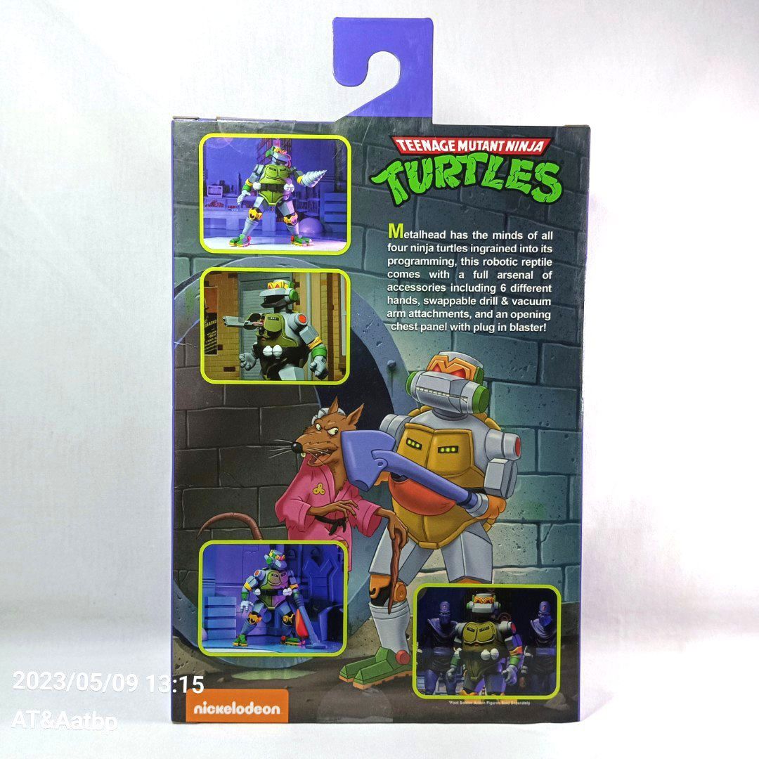 NECA TMNT Cartoon Series 7" Scale THE MIGHT METALHEAD action figure ...