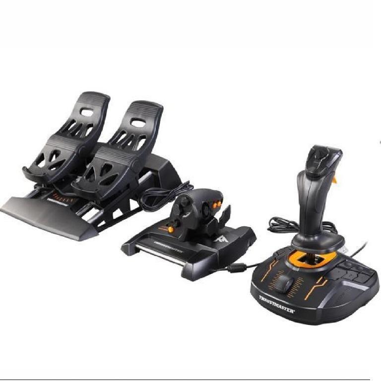 Thrustmaster T.16000M Joystick and TWCS Throttle and Rudder pedal ...