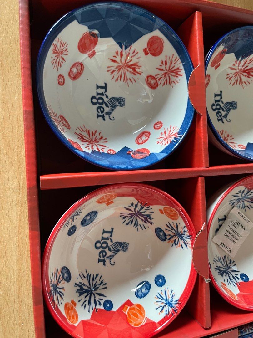 Tiger Beer Chinese Bowls and Chopsticks gift set, Furniture & Home ...