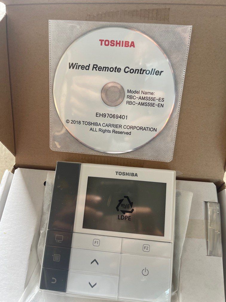 Toshiba wire remote controller RBC-AMS55E-ES/EN, Furniture & Home ...