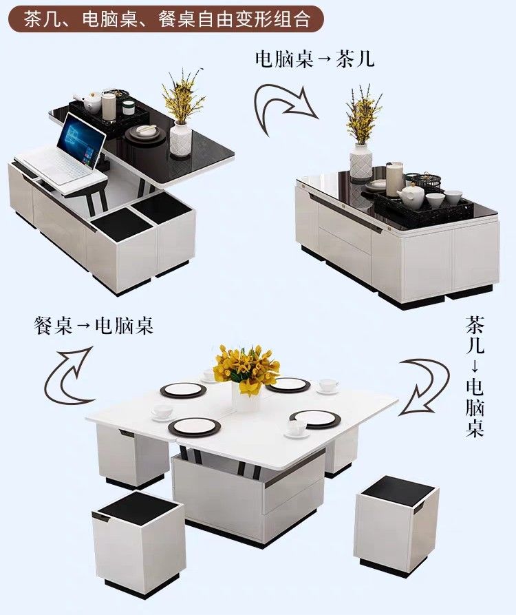 Transferable Convertible Coffee Table / Tea Table, Furniture & Home ...