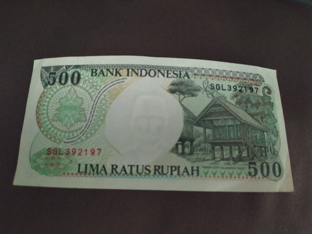 Uang Kertas Kuno 500 rupiah, Antik, Uang Lama di Carousell