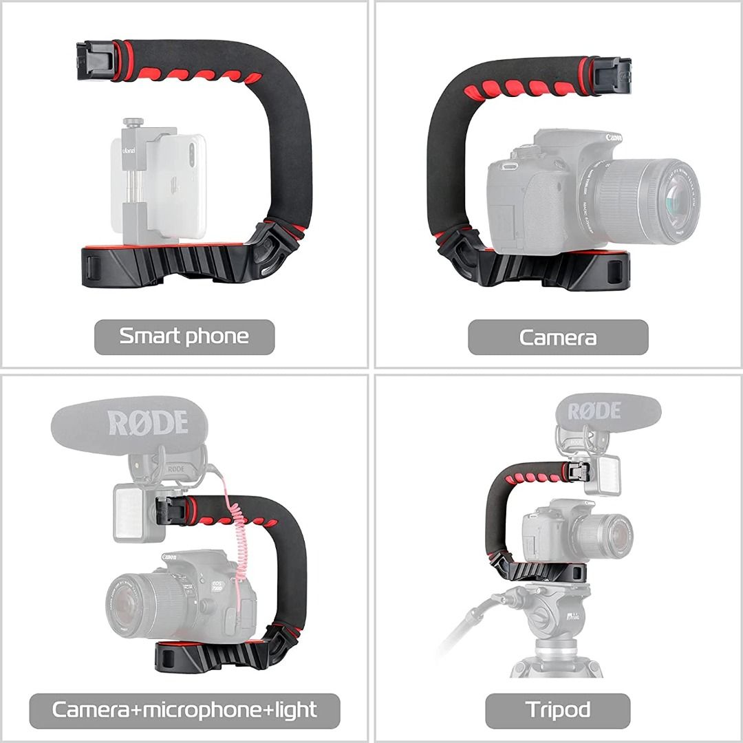 Ulanzi U-Grip Pro Video Rig Steadicam with Triple Cold Shoe Stabilizing ...