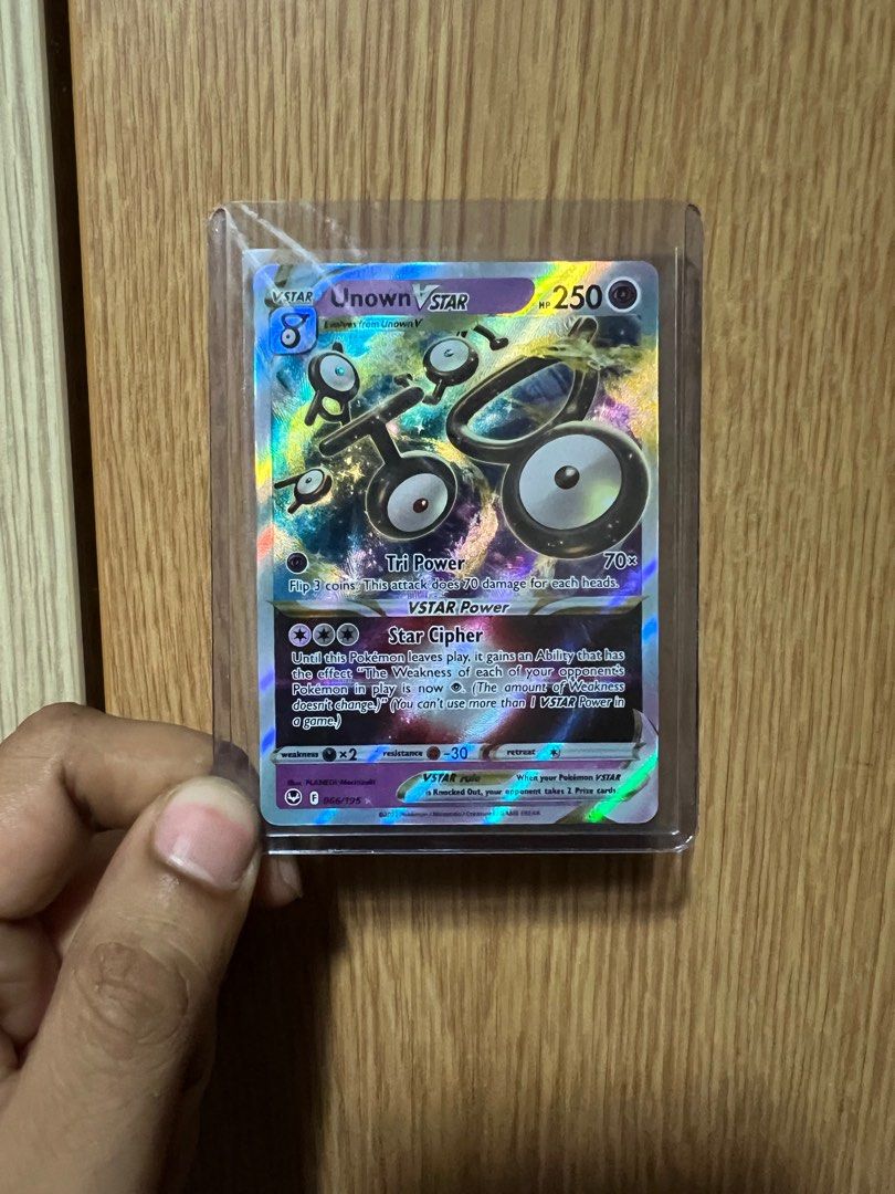 Pokemon TCG Unown Vstar, Hobbies & Toys, Toys & Games on Carousell