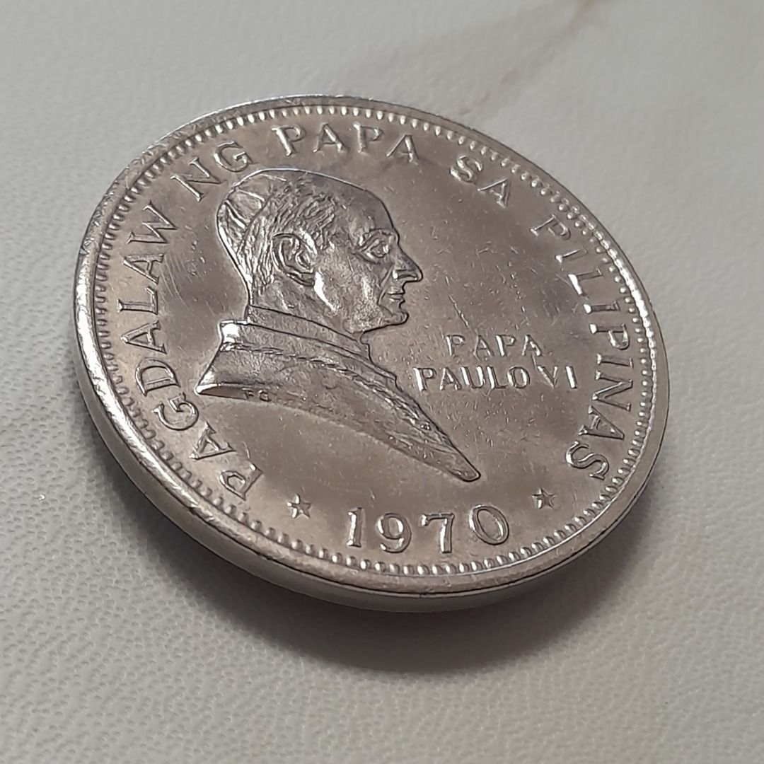 Vintage Coin: (POPE PAUL & F.MARCOS) 1970 Pope Paul Visit to Manila ...