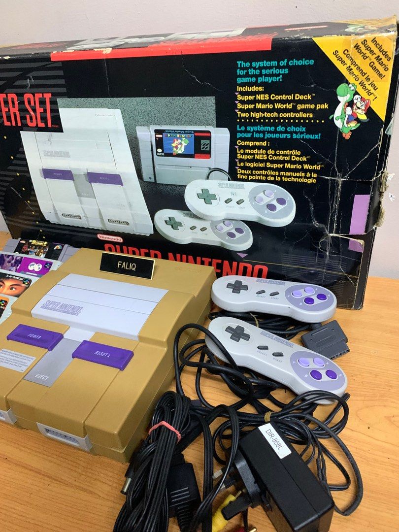 Vintage Super Nintendo SNES System 1991, Video Gaming, Video Game ...