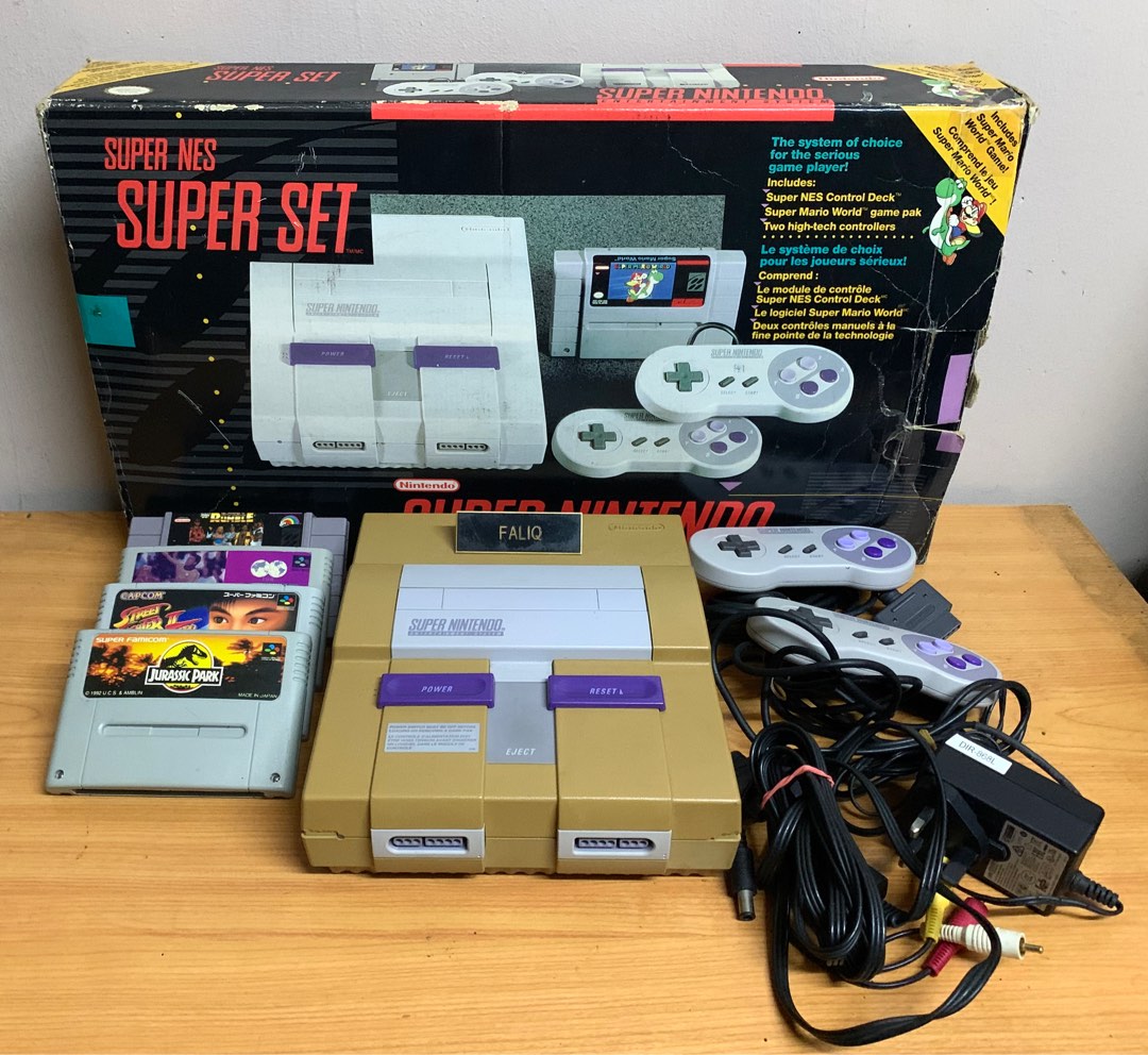 Vintage Super Nintendo SNES System 1991, Video Gaming, Video Game ...