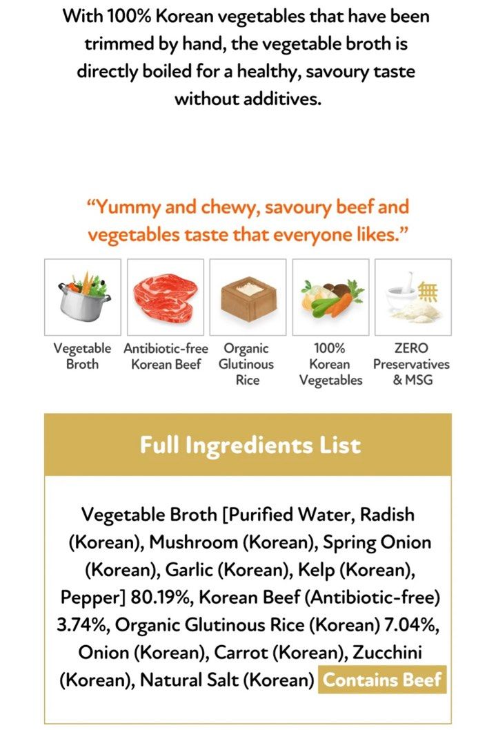 Vitafoods Dr jjok jjok korean beef porridge, Food & Drinks, Packaged ...