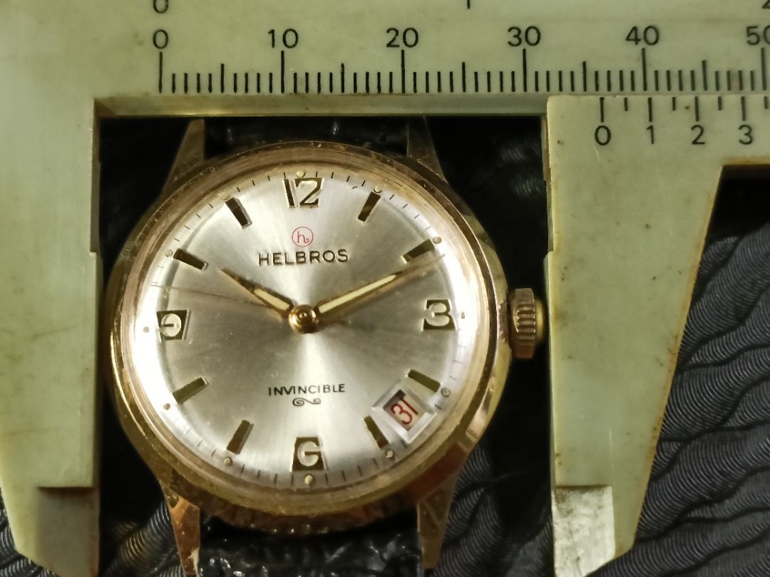 Vtg Helbros(Germany) Mechanical Hand-Winding Watch, Men's Fashion ...