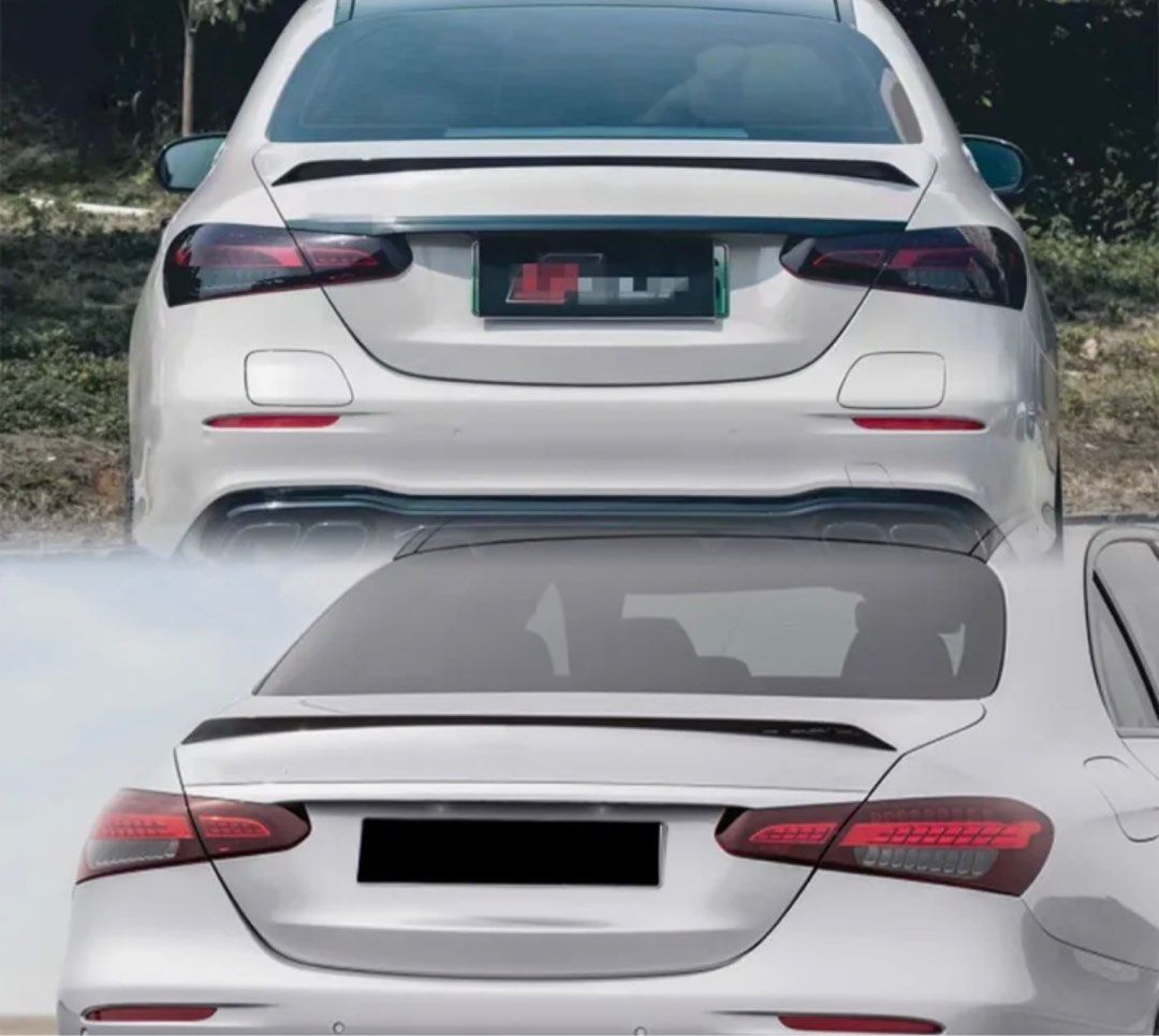 W213 Rear Wing Lip Car Rear Trunk Boot Lip Spoiler Wing Extension Lip ...