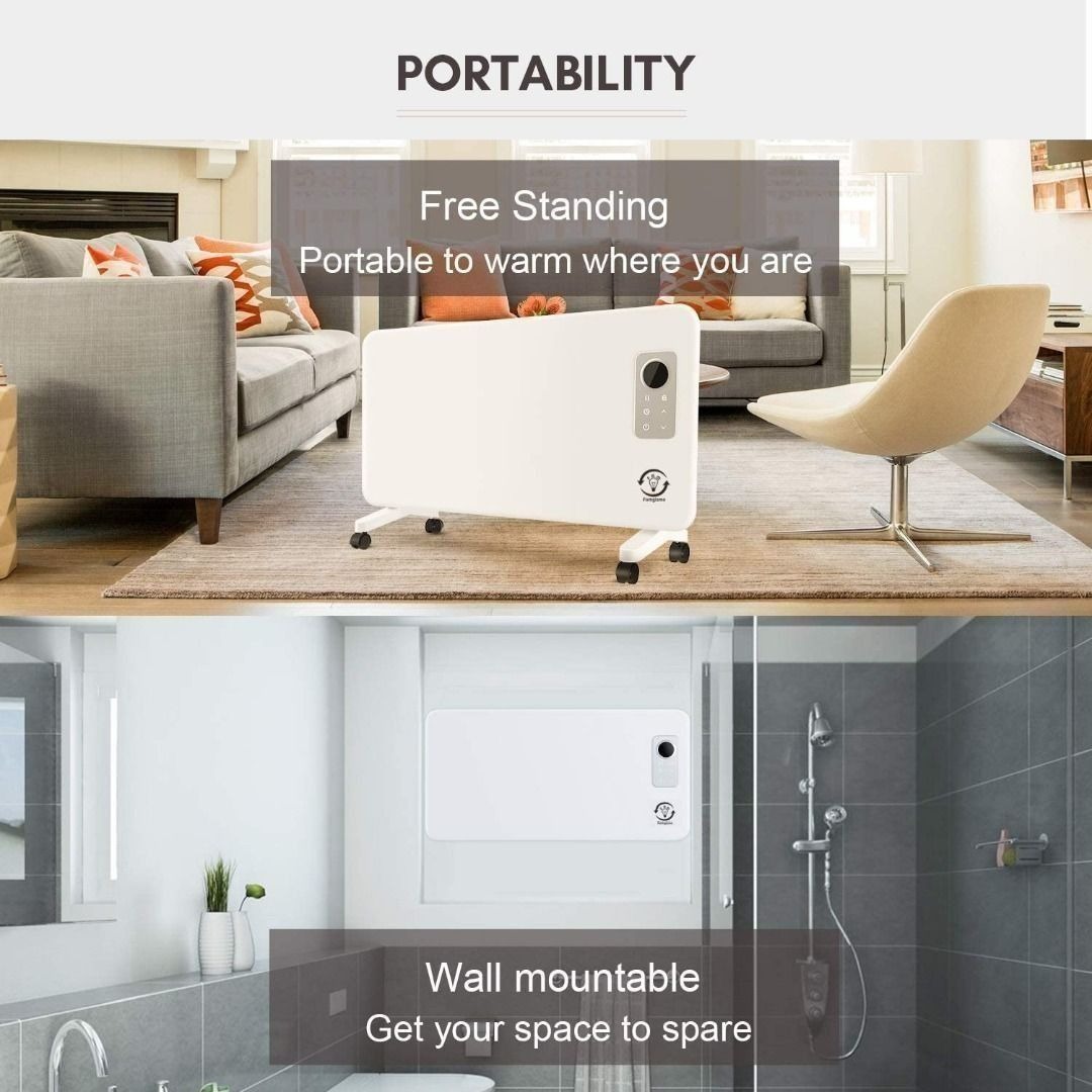 Wall Mounted Convector Panel Heater Radiator - FAM famgizmo 1800W WIFI ...