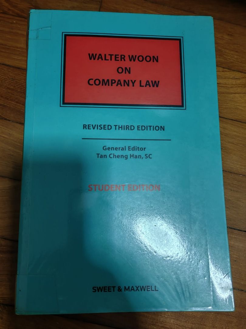 Walter Woon on Company Law - Revised Third Edition - Student Edition, Hobbies & Toys, Books ...