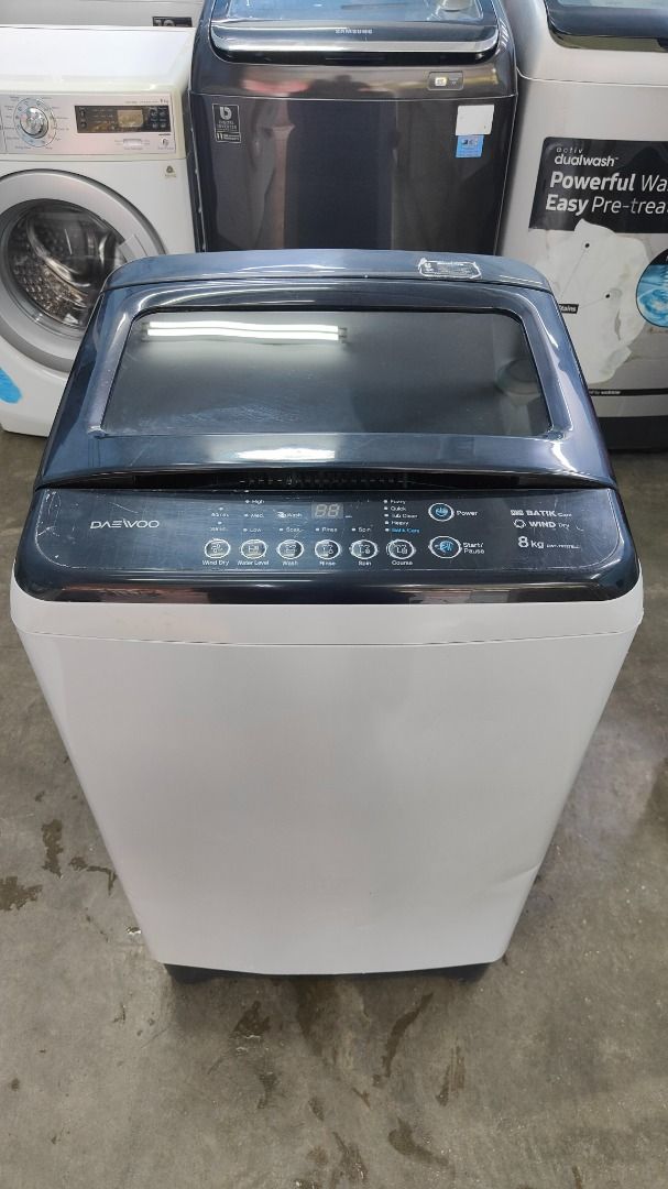 WASHING MACHINE DAEWOO 8KG, TV & Home Appliances, Washing Machines and ...