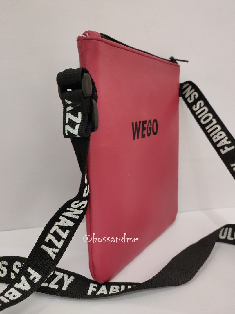 Wego Logo Tape Crossbody Shoulder Bag, Women's Fashion, Bags & Wallets ...