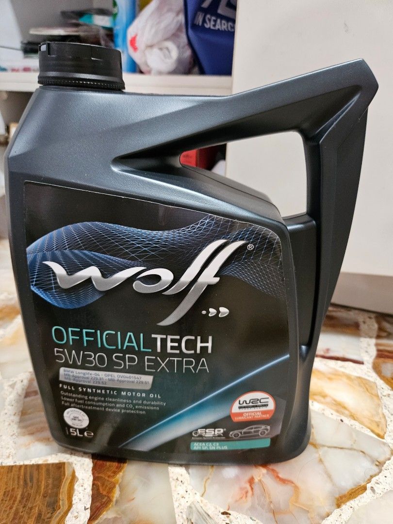 Wolf engine oil 5w30 C3, Car Accessories, Accessories on Carousell