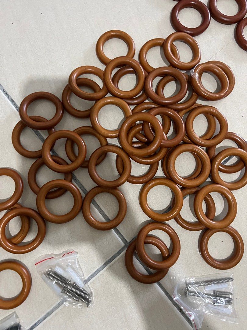 Wood Rod Brackets, Furniture & Home Living, Home Decor, Curtains ...