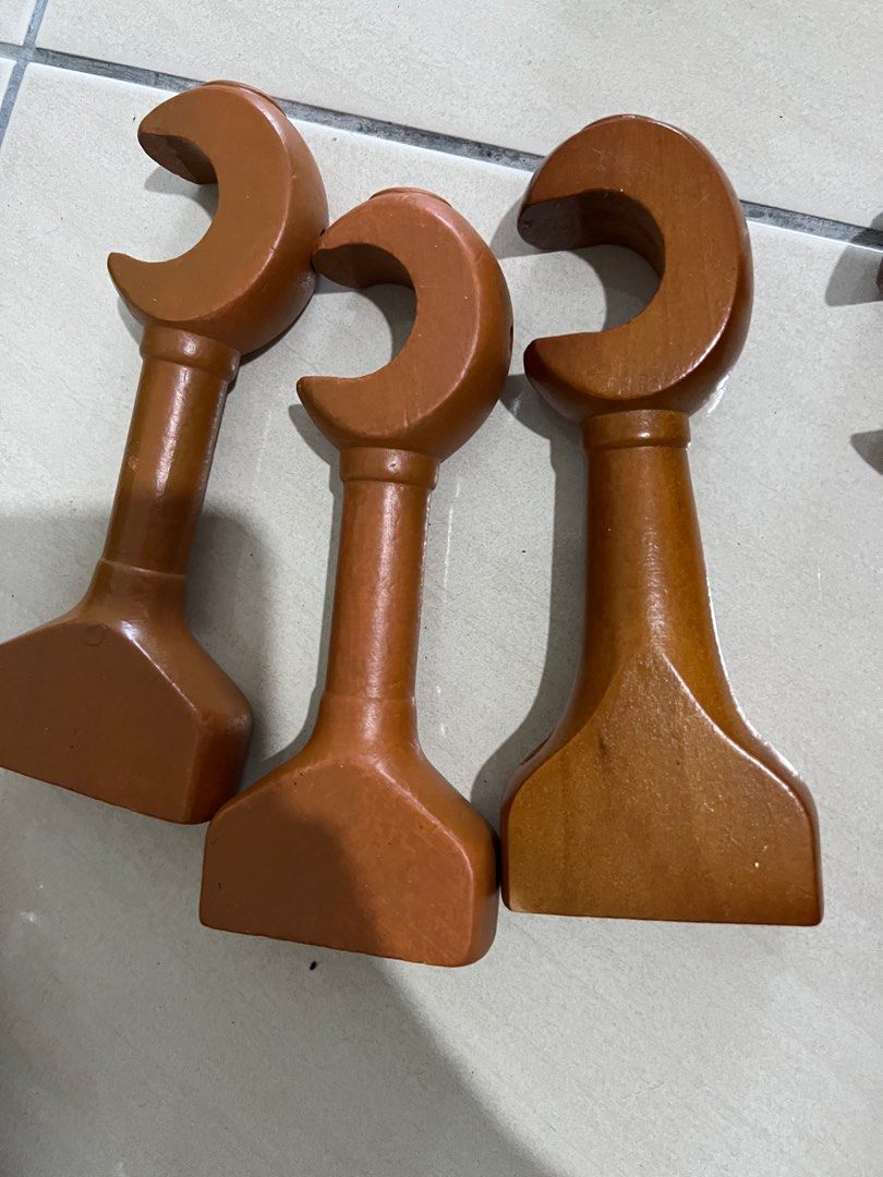 Wood Rod Brackets, Furniture & Home Living, Home Decor, Curtains ...