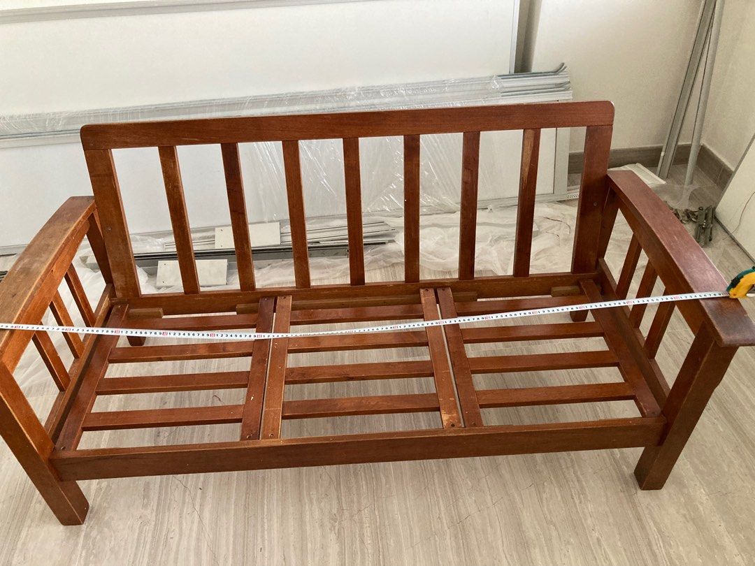 Wooden Sofa frame, Furniture & Home Living, Furniture, Sofas on Carousell
