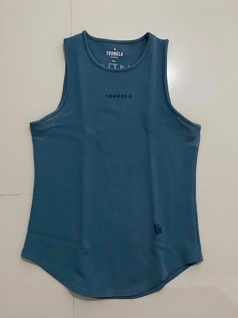 YoungLA Embroidered Stringer, Men's Fashion, Activewear on Carousell